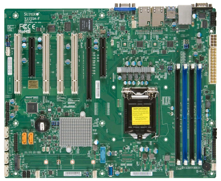 Материнская плата Supermicro MBD-X11SSA-F-O (s1151, Intel C236, PCI ...