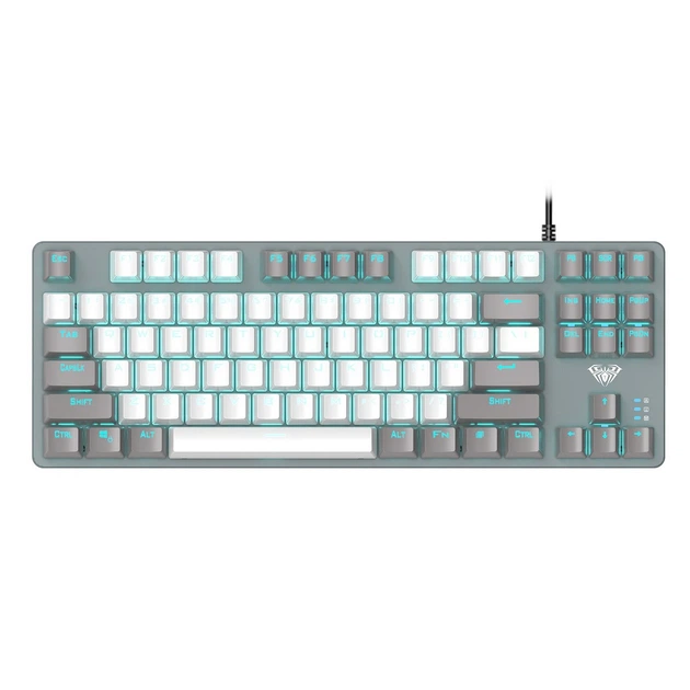 Клавиатура Aula Mechanical F3287 White/Grey keycap KRGD blue ...