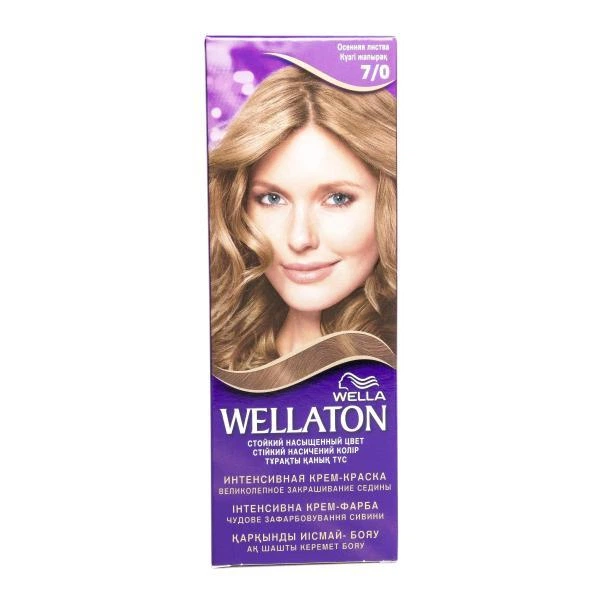 Крем-фарба для волосся Wellaton інтенсивна 7/0 Осіннє листя 110 мл ...