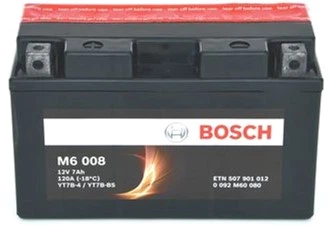 Мотоаккумулятор Bosch M6 AGM Left [+] 12 В 7 Ач 120 A 150 х 66 х 94 мм ...