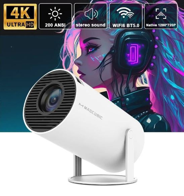 Портативный проектор Transpeed Hy300 Magcubic LED Projector 4K/HD 720p ...