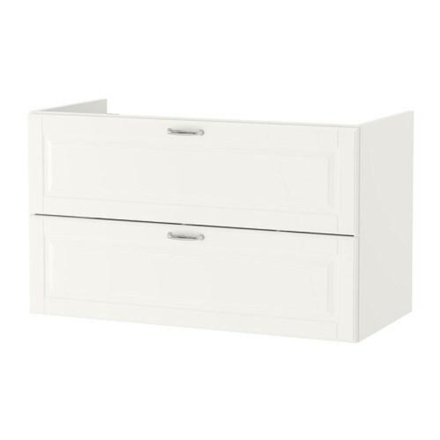 Шкаф для раковины с 2 ящ IKEA ГОДМОРГОН, Касён белый, 100x47x58 см, 003 ...