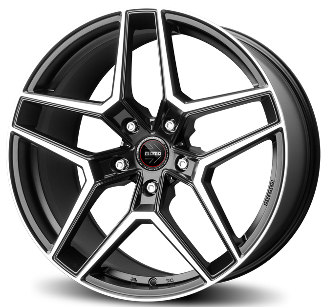 Диски Momo RF-06 9,5x20 5x112 ET40 DIA66,6 (matt black polished ...