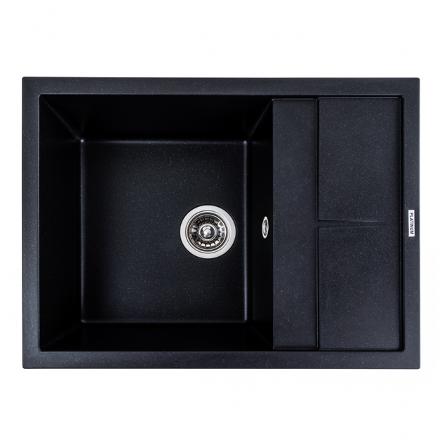 Мойка для кухни PLATINUM гранитная 6550 LOTOS 650x500мм прямоугольная ...