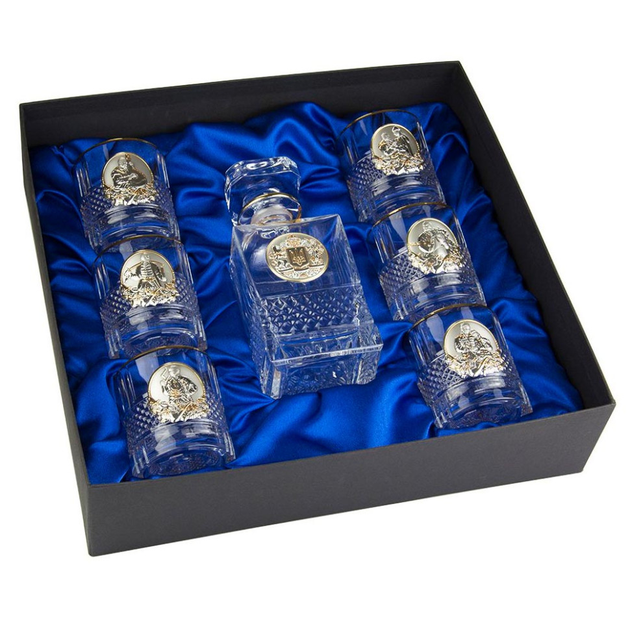 Набор для виски Boss Crystal Гербовый с казаками 7 пр (B7KOZ1GG ...