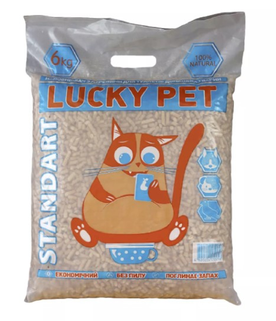 Наполнитель древесный "Luсky Pet" Стандарт для домашних животных 3 (кг ...