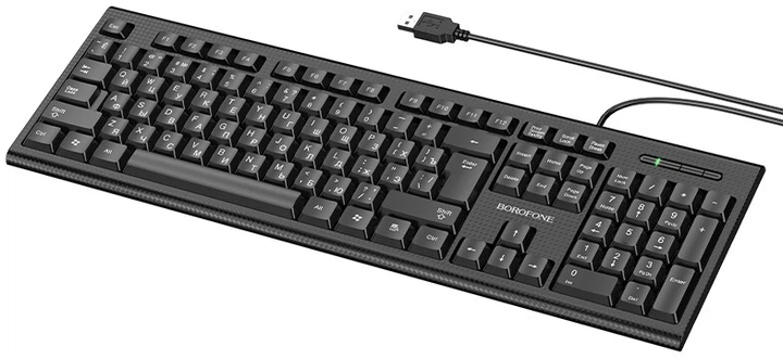 Комплект дротовий Borofone BG6 Business keyboard and mouse set Black ...