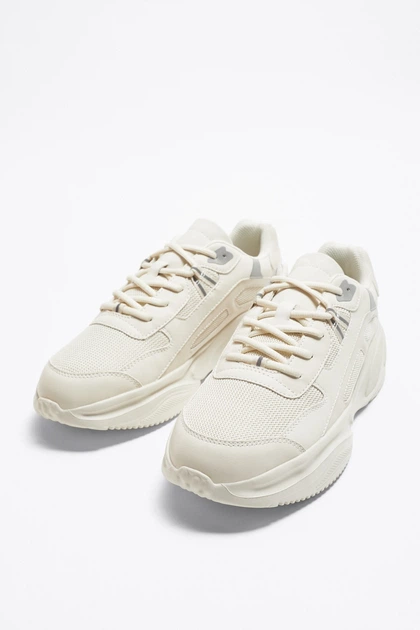 Кросівки з масивною підошвою Zara 44 світло-бежевий 2341/120/120 – Оригінальне взуття | ROZETKA