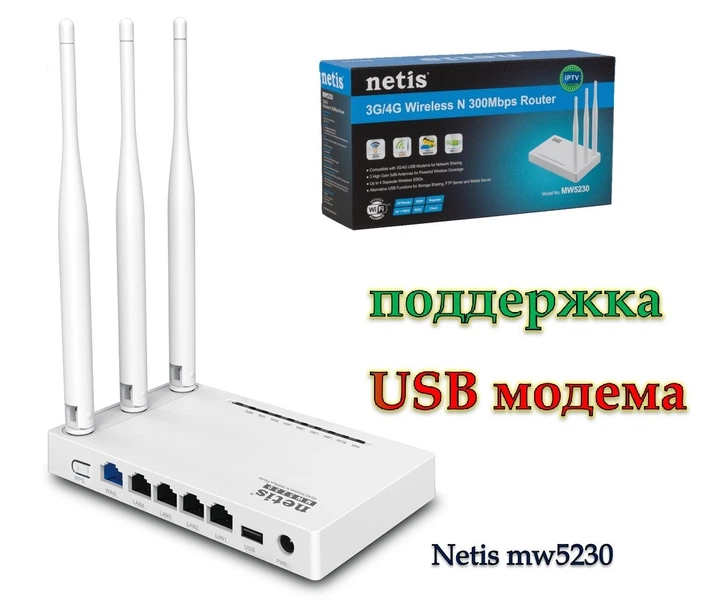 Маршрутизатор Netis MW5230 із можливістю підключення 4G модему – фото ...
