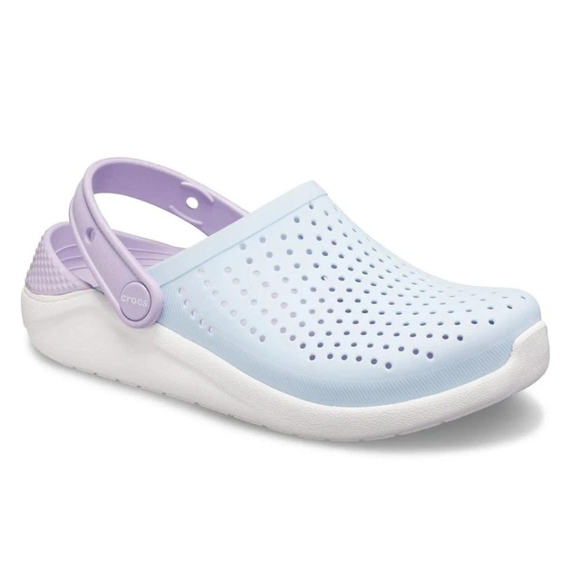 Кроксы Crocs Kids LiteRide Clog Mineral Blue White J1-32.5-20.5 см ...