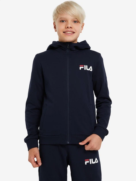 Подростковая толстовка с капюшоном для мальчика FILA 127337-Z4 146-152 см Темно-синяя ...