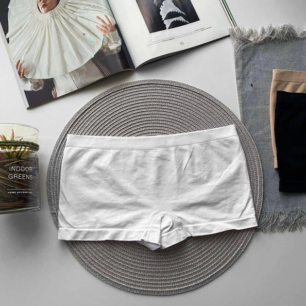 Женские боксеры - шорты Ouno T171 гладкие, Белые S/M – Брендовая одежда ...