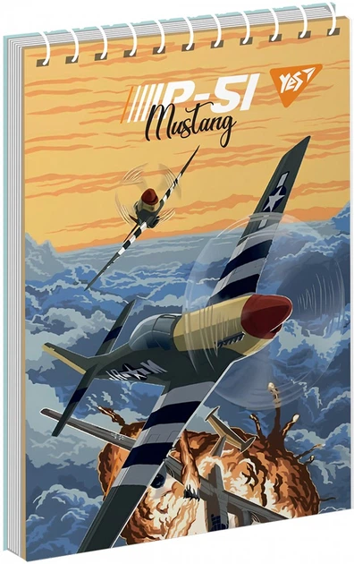 Набор тетрадей для записей YES Planes А6 80 листов в клетку 6 шт ...