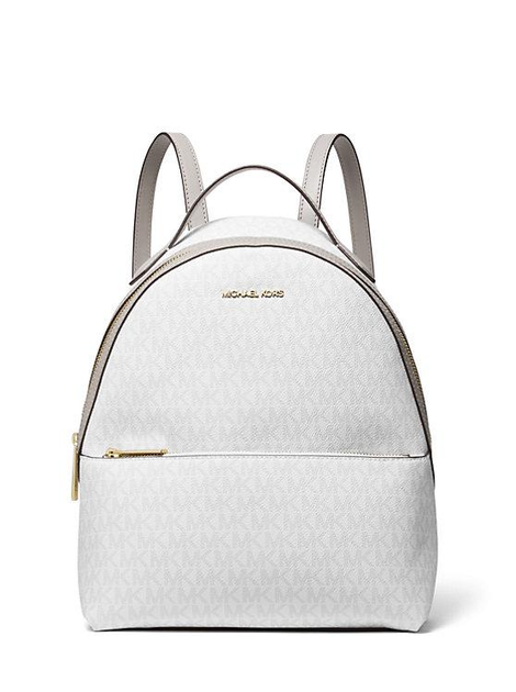 Женский рюкзак Michael Kors Sheila Medium Logo Backpack белый ...
