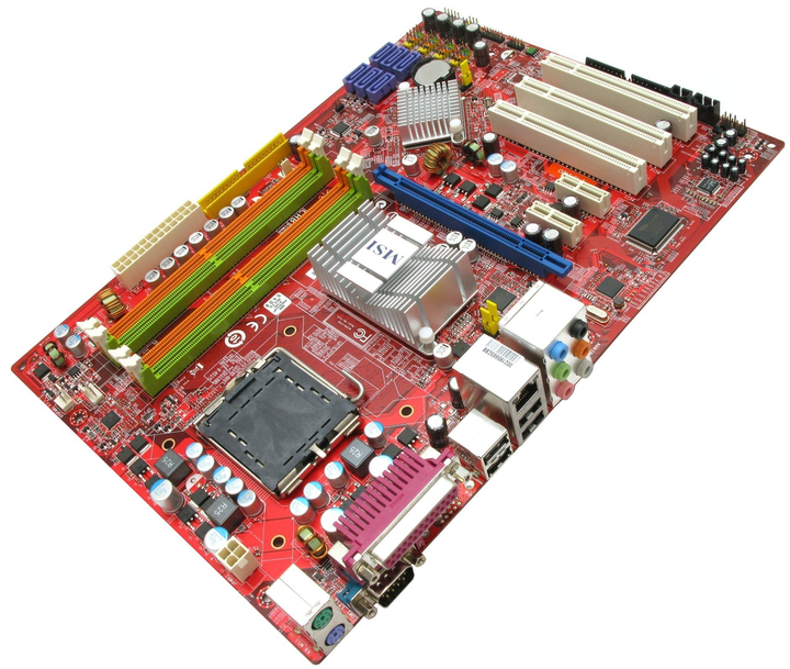 Материнская плата MSI MS-7519 Socket 775 (s775,DDR2,P43, PCI-Ex16) Б/У ...