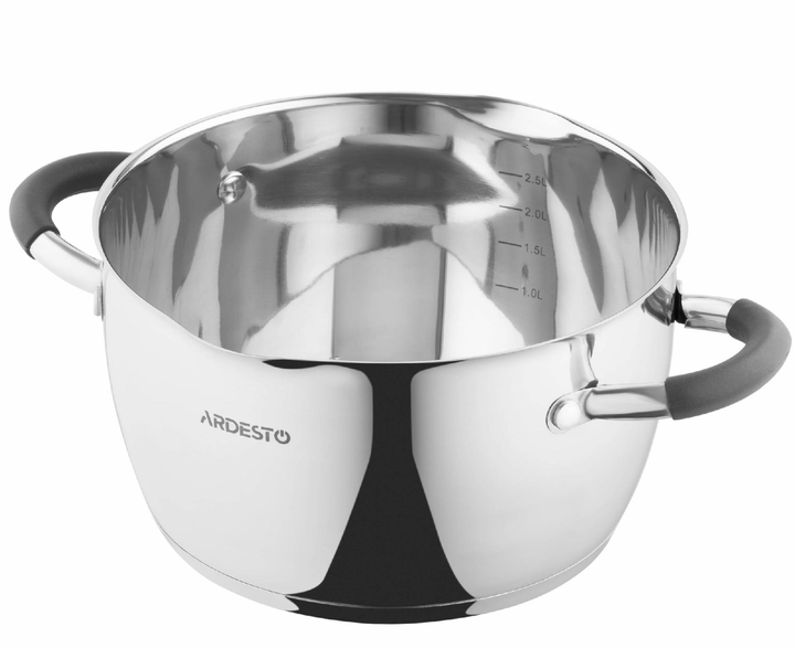 Кастрюля со стеклянной крышкой и сливом Ardesto Gemini Livorno 3.2л ...