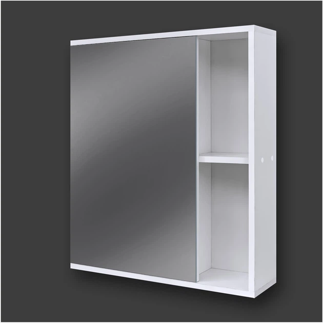 Дзеркальна шафа для ванної з бічними полицями G 06 50 см фото відгуки характеристики в