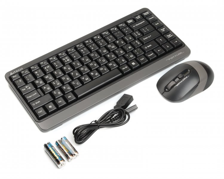 Комплект беспроводной A4Tech FG1110 (Grey) Fstyler клавиатура+мышь ...