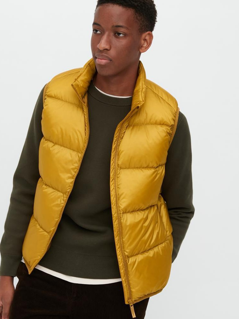 Теплый жилет пуховый мужской Uniqlo 56815666 XL Желтый (1159797101) – в ...
