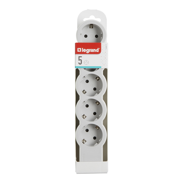 Удлинитель Legrand Стандарт ( колодка) 5х2К+С 5 розеток 16 А без кабеля ...