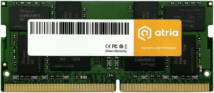 Модуль памяти Atria SO-DIMM DDR4 16GB 3200MHz (UAT43200CL22SK1/16 ...