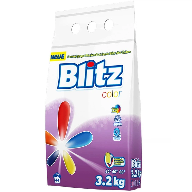 Пральний порошок Blitz Color для кольорових тканин 3.2 кг – купити ...