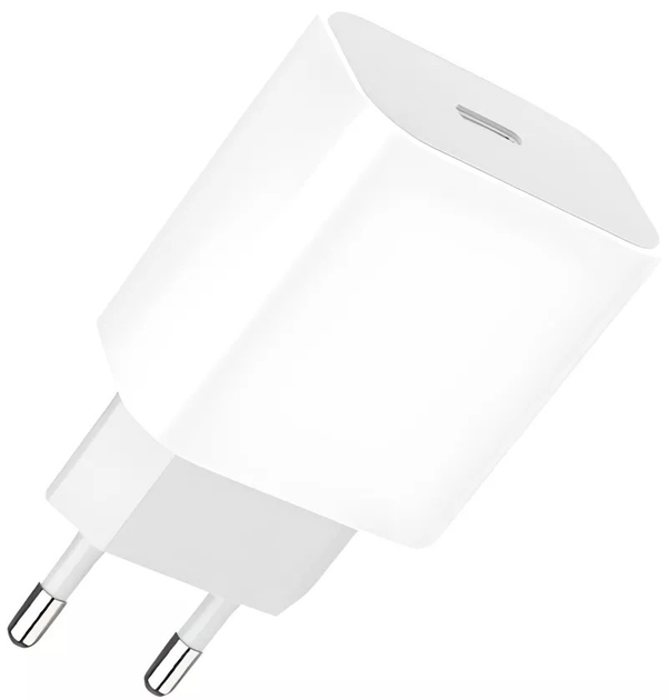 Мережевий зарядний пристрій Denmen DC06 20W 3.6A USB-C Білий (DM-DC06 ...