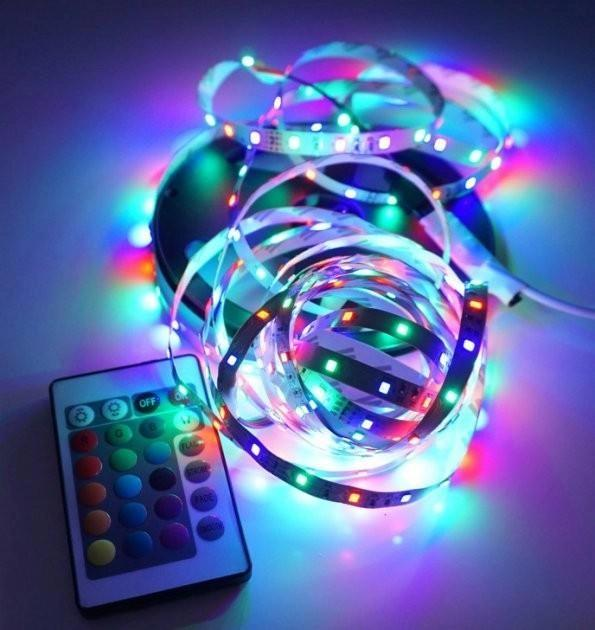 Светодиодные ленты для подсветки 3528 LED RGB на 5 м SMD ТРИ Цвета ...