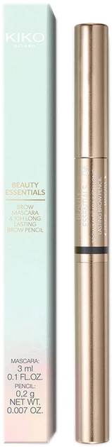 Тушь-карандаш для бровей Kiko Milano Beauty Essential Brow Mascara & 10HLong Lasting Brow Pencil ...