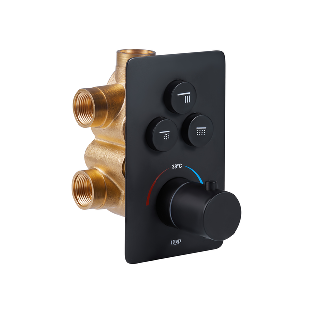 Смеситель для душа Qtap Votice термостатический скрытого монтажа на три ...