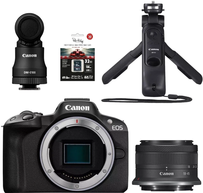 Фотоапарат Canon EOS R50 Content Creator Kit (5811C036) купити на ...