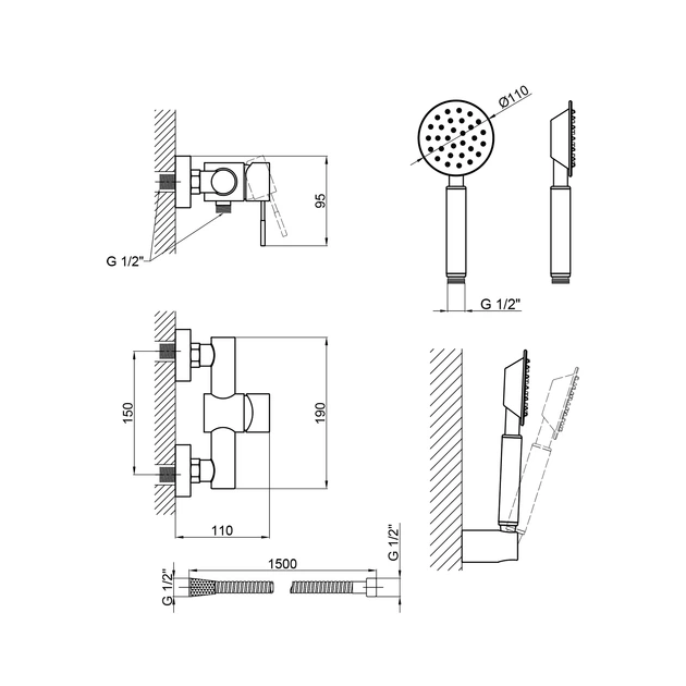 Змішувач для душу Lidz Aria 09O-SES – фото, відгуки, характеристики в ...