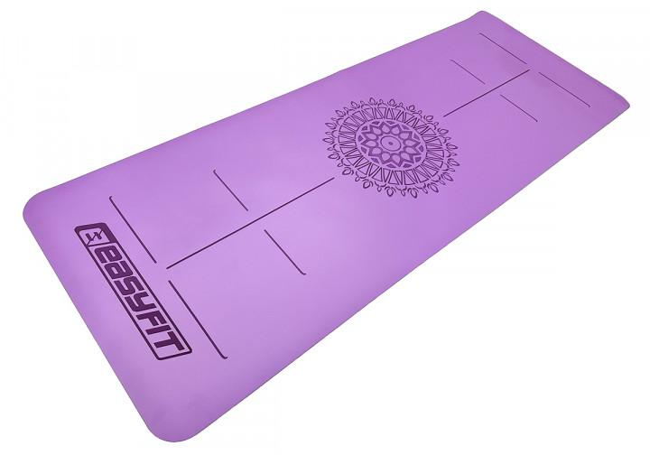Коврик для йоги профессиональный каучуковый EasyFit Pro каучук 5 мм ...
