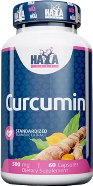 Натуральная добавка Haya Labs Curcumin /Turmeric Extract/ 500 мг 60 ...