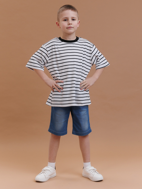 Детская футболка для мальчика Бемби FB982-102 134 см Белая (24982511244 ...