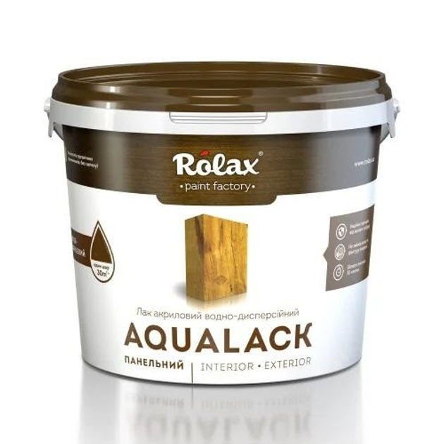Лак акриловый водно-дисперсионный Rolax AQUALACK 3л – фото, отзывы ...