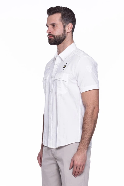 Рубашка мужская белая Blauer.USA 11695 L Белый (17SBLUS02349 100) от ...