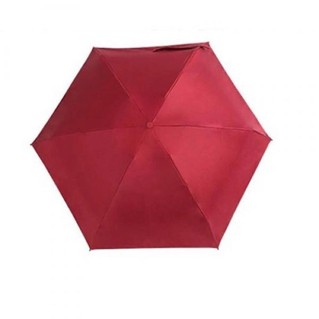 Мини-зонтик IS33 Umbrella "Капсула" женский, складной, в футляре, бордо ...