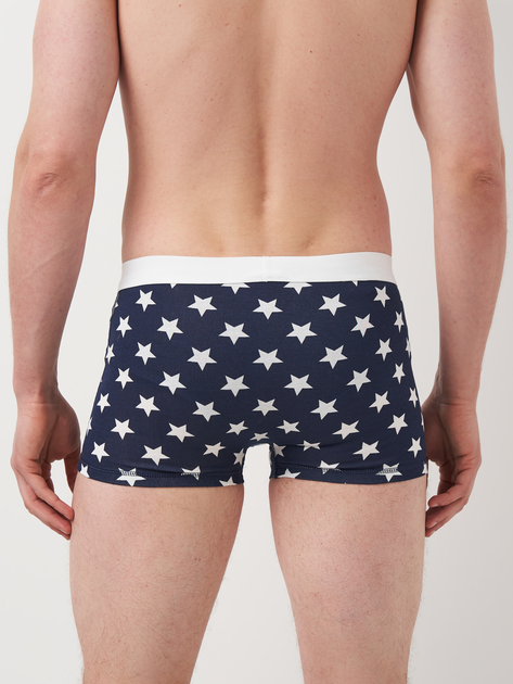 Трусы шорты мужские хлопковые H&M 0590936_звезд S Темно-синие ...