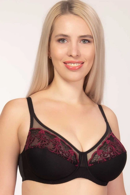М'який бюстгальтер з мереживом 1502/304 black Elita 90F black (6000003016484) от продавца ...