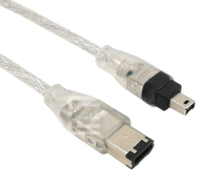Кабель Ewell IEEE-1394 (FireWire), 4p/6p, 0.7 м, екранований (EW580 ...