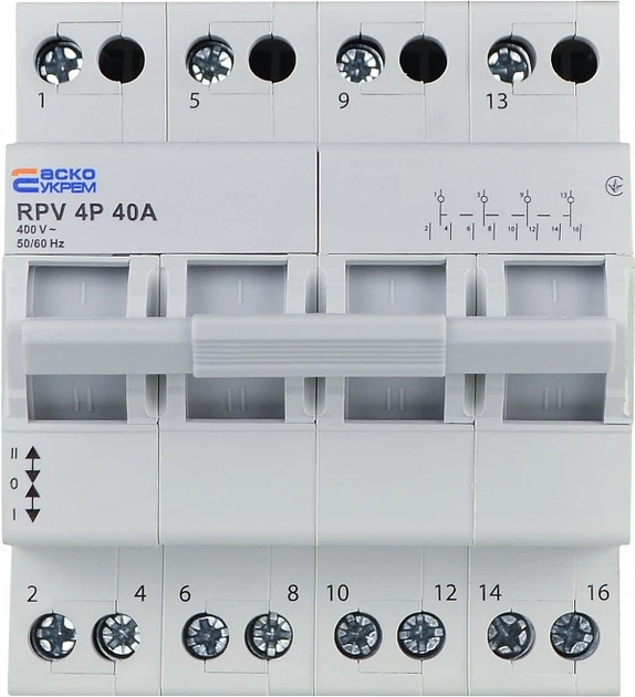 Переключатель нагрузки АСКО-УКРЕМ (I-0-II) RPV 4P 40A (A0010220012) – фото, отзывы ...