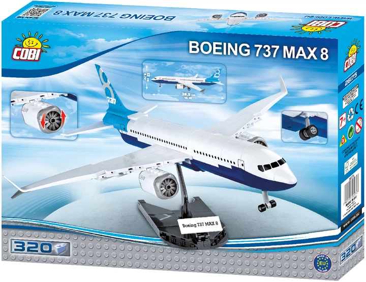 Конструктор COBI Літак Boeing 737 Max 8 320 деталей (COBI-26175 ...