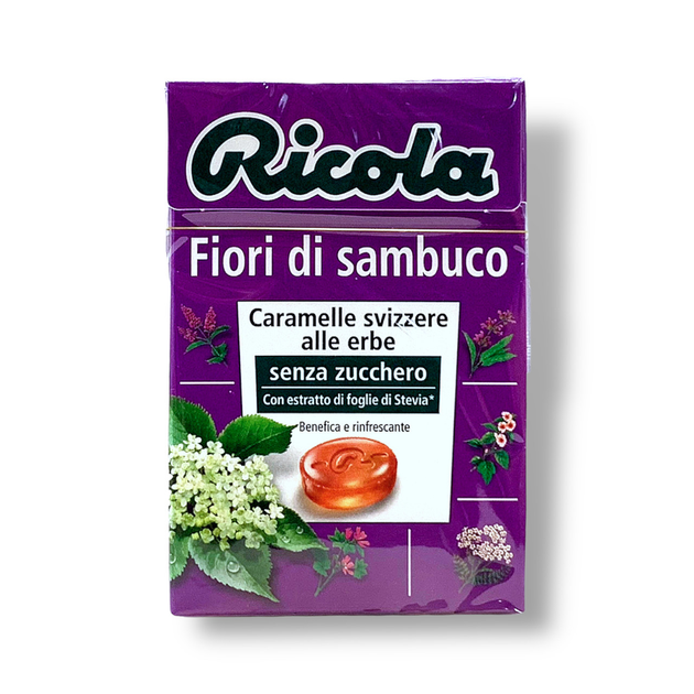 Леденцы швейцарские без сахара RICOLA цветы сиреневые fiori di sambuco ...