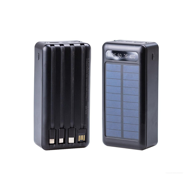 Повербанк SmartX – 50000 mAh с солнечной батареей, USB-С/USB-A/microUSB ...