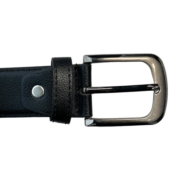 Ремінь чоловічий з класичною пряжкою 125 см чорний 79201401 від продавця Buymil в