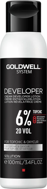 Окислювач Goldwell System Developer Lotion Topchic 6% 20vol 100 мл ...