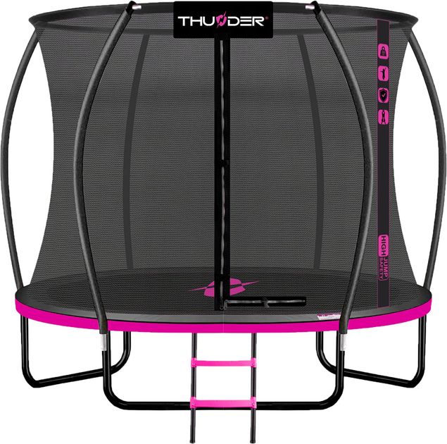 Батут с внутренней сеткой Thunder Inside Ultra 10FT 312 см Black/Pink ...