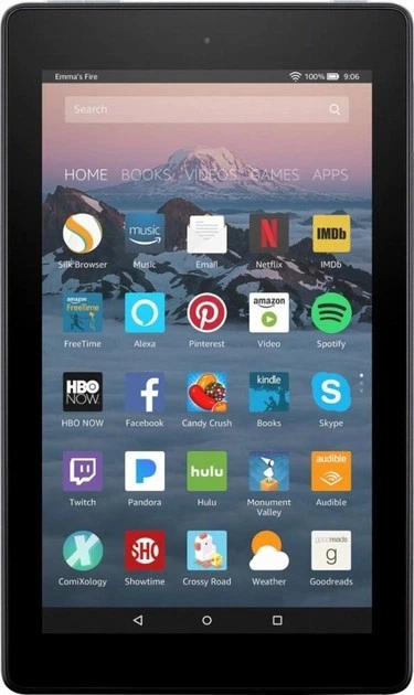 Планшет Amazon Fire 7 1/16Gb WiFi (2018) Black [EN+locale] Seller Refurbished – фото, отзывы ...