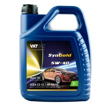 Масло моторное Vatoil SynGold 5W40 / 5л. / (ACEA C3-12, API SN/CF ...
